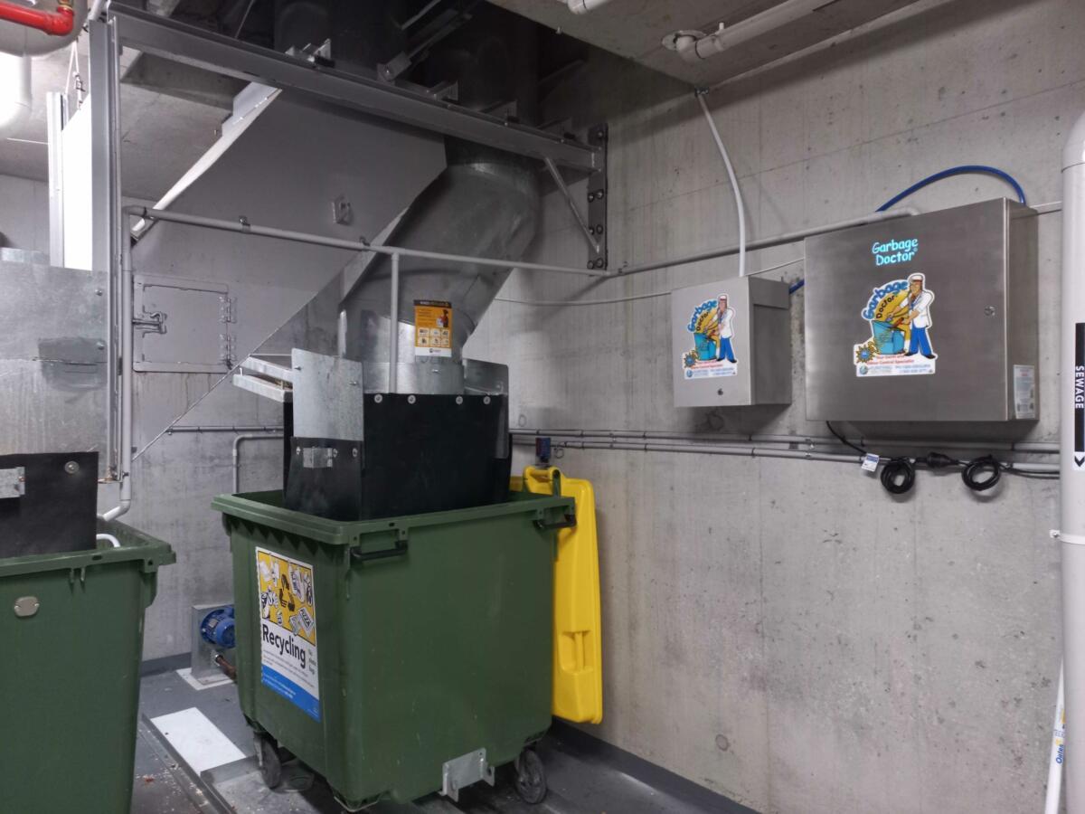 Garbage Doctor® - Eliminate odours in bin rooms, chutes and compactors